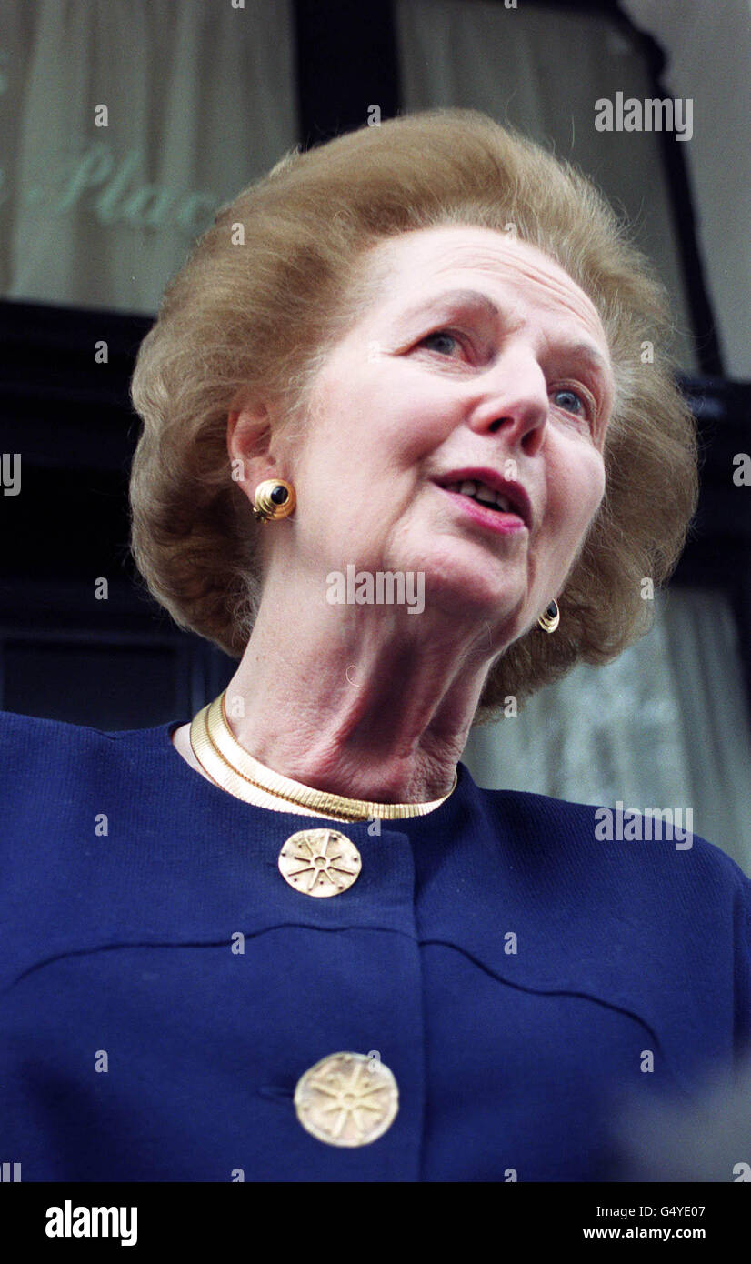Former Prime Minister Lady Thatcher, describing the long legal wrangle ...