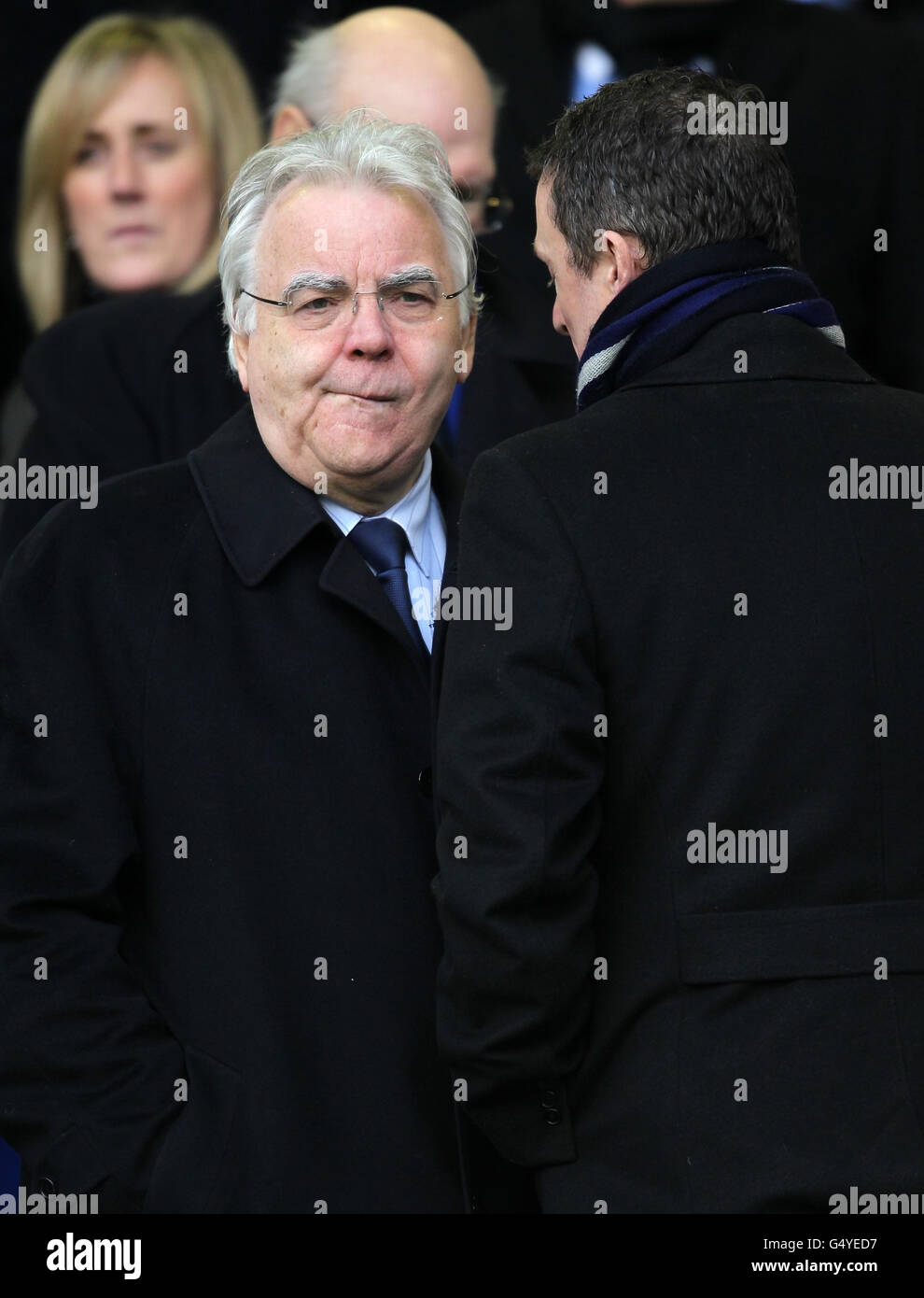 Everton chairman Bill Kenwright (left) and chief executive officer ...