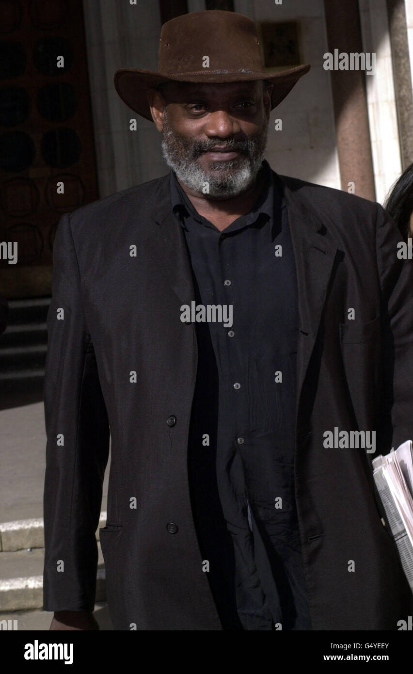 Author and broadcaster Darcus Howe, outside the High Court in London ...