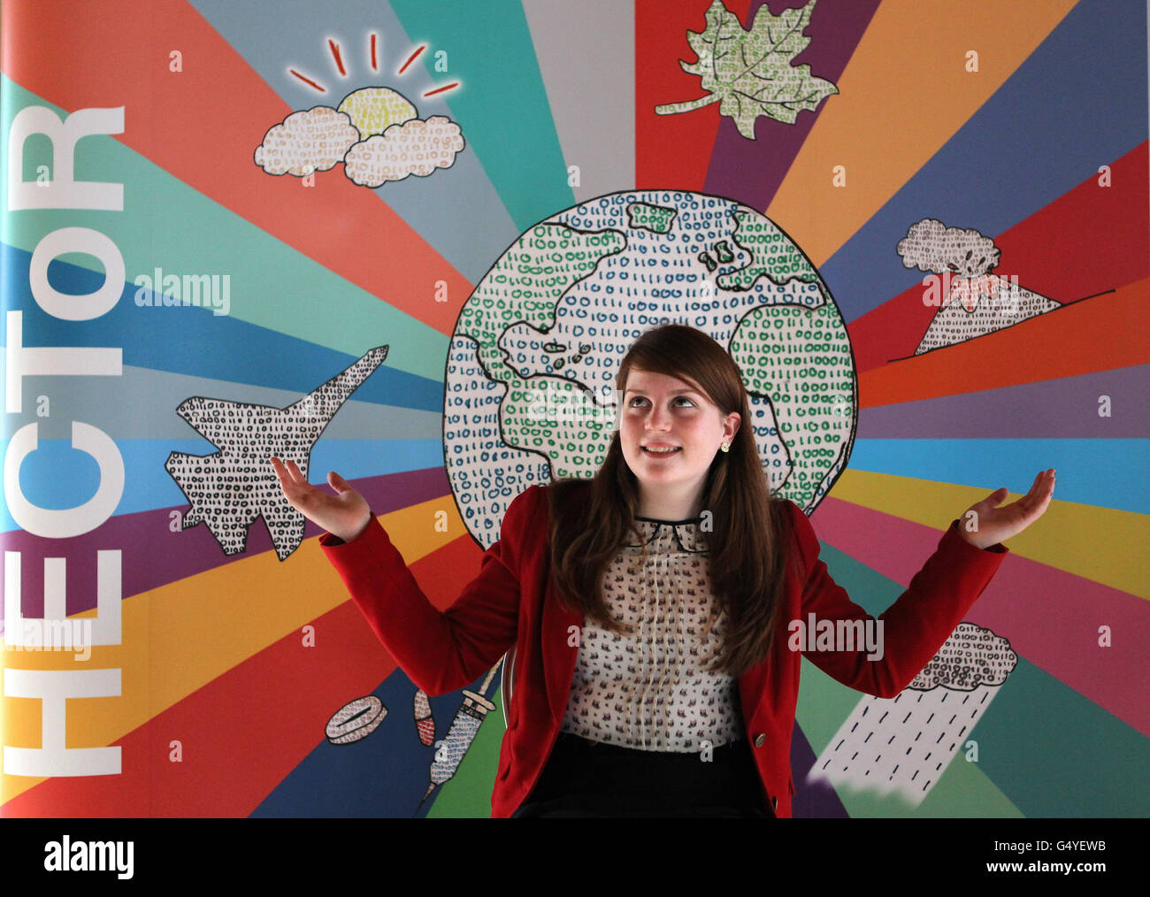 Lily Johnson of Hethersett Old School Hall near Norwich with her ...