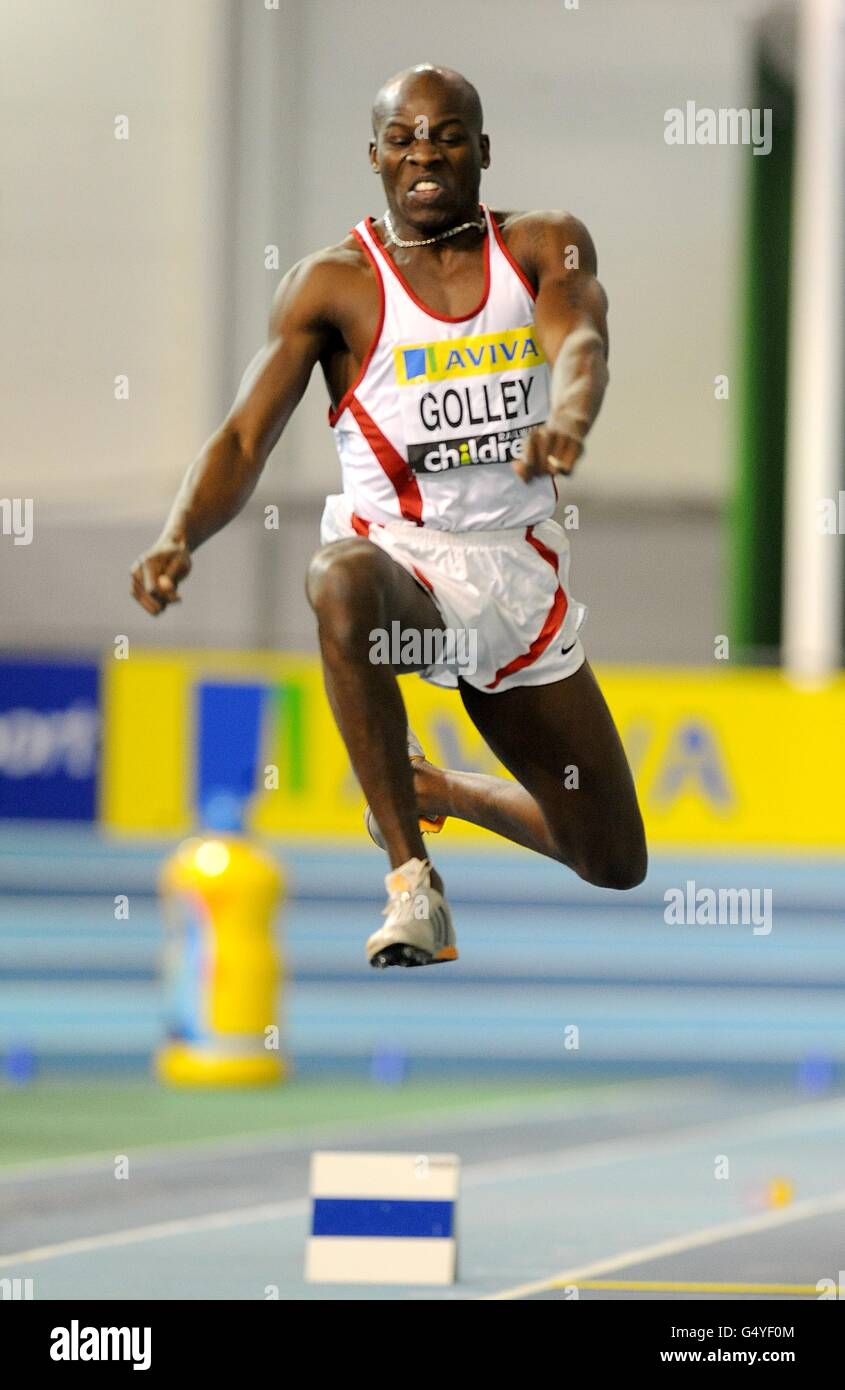 Julian golley competes in the triple jump hi-res stock photography and ...