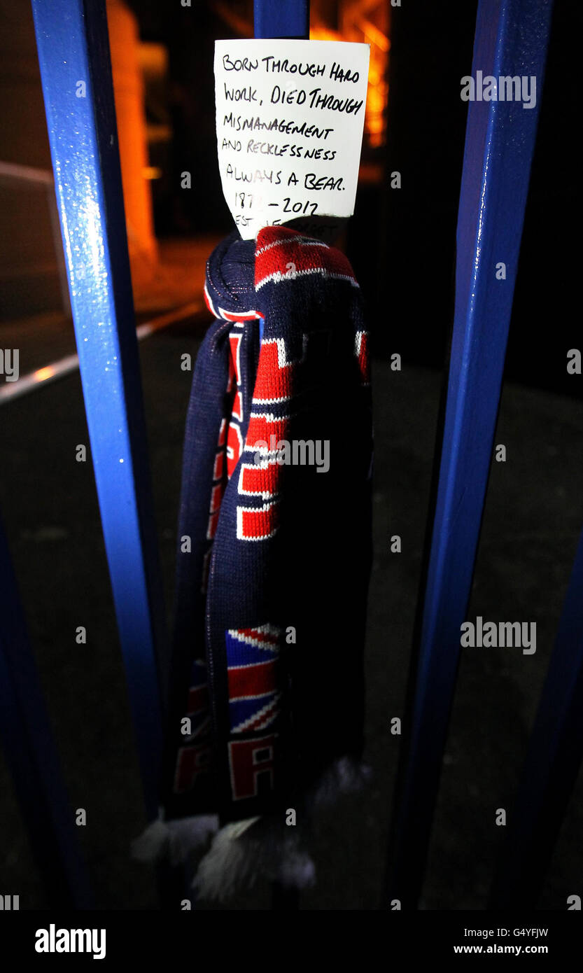 Rangers enter administration hi-res stock photography and images - Alamy