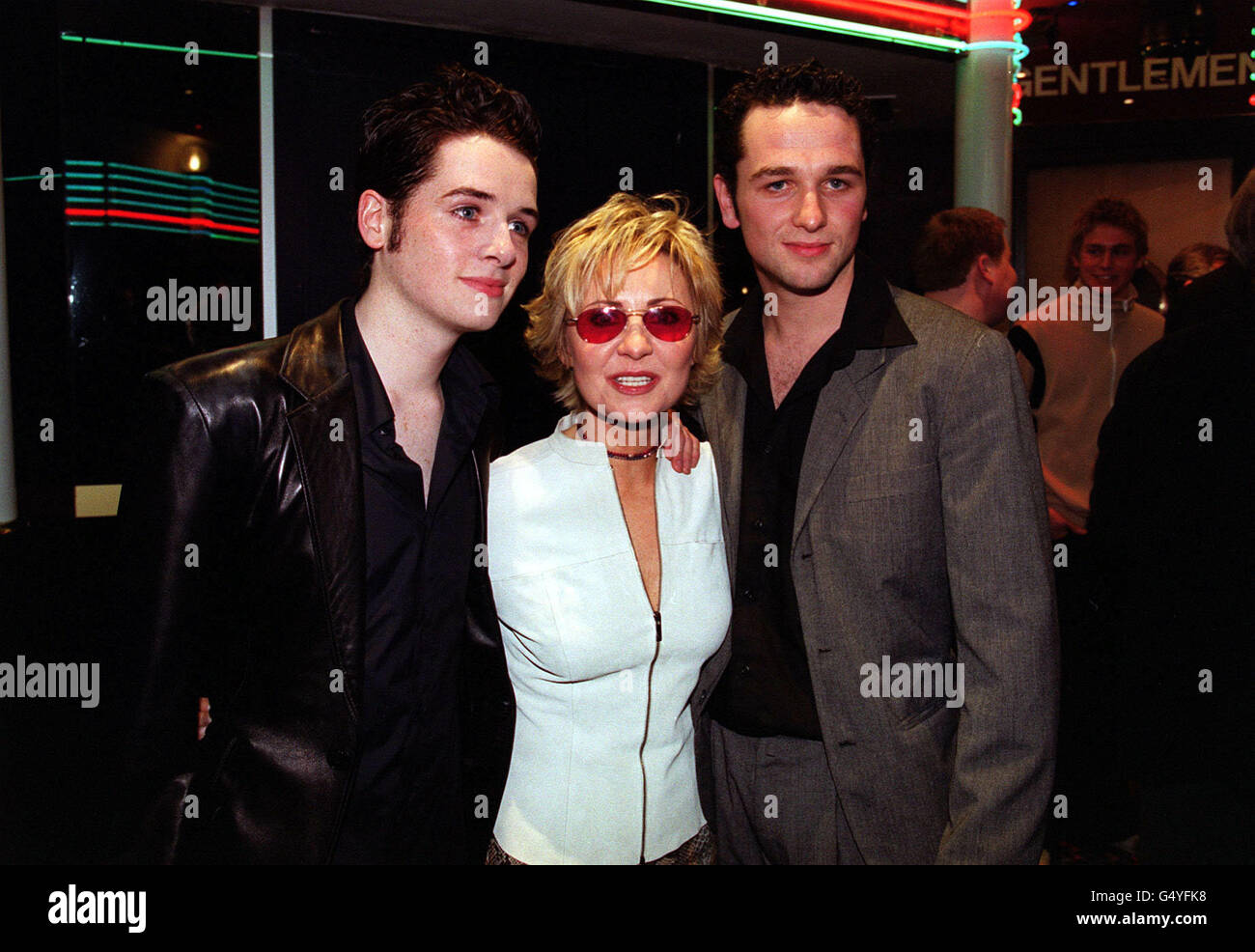 Actor Michael Legge (left) with singer Lulu and actor Matthew Rhys ...