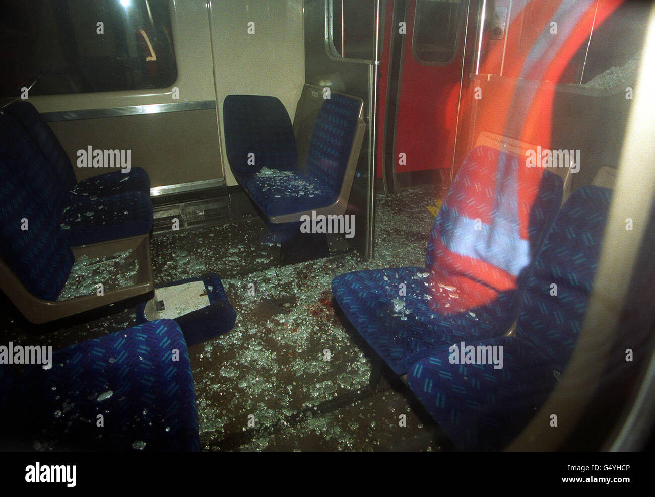 Waterloo Train Carriage Glass Stock Photo - Alamy