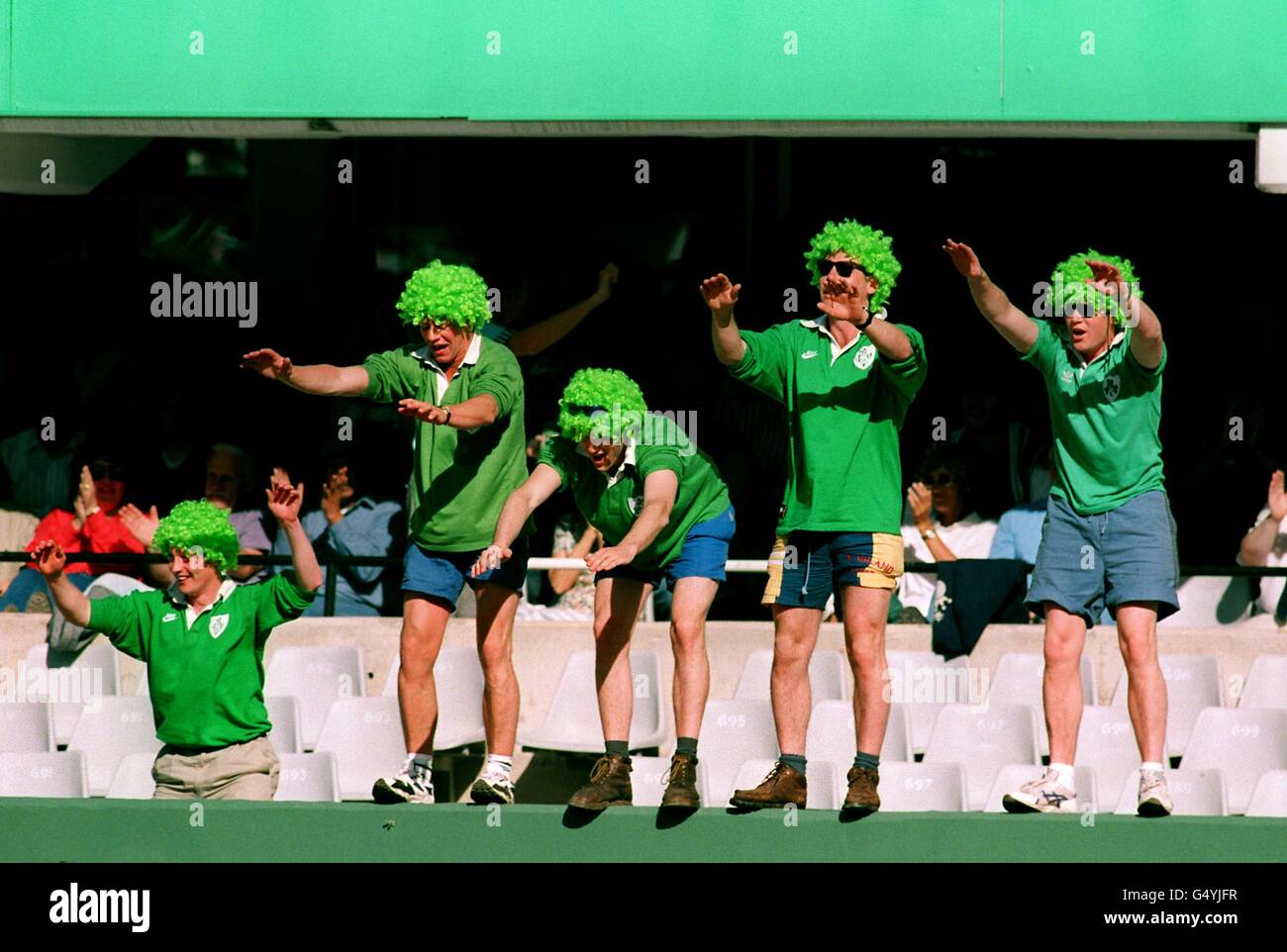 Rugby Union - Rugby World Cup 1995 - Ireland v France. Ireland Fans ...
