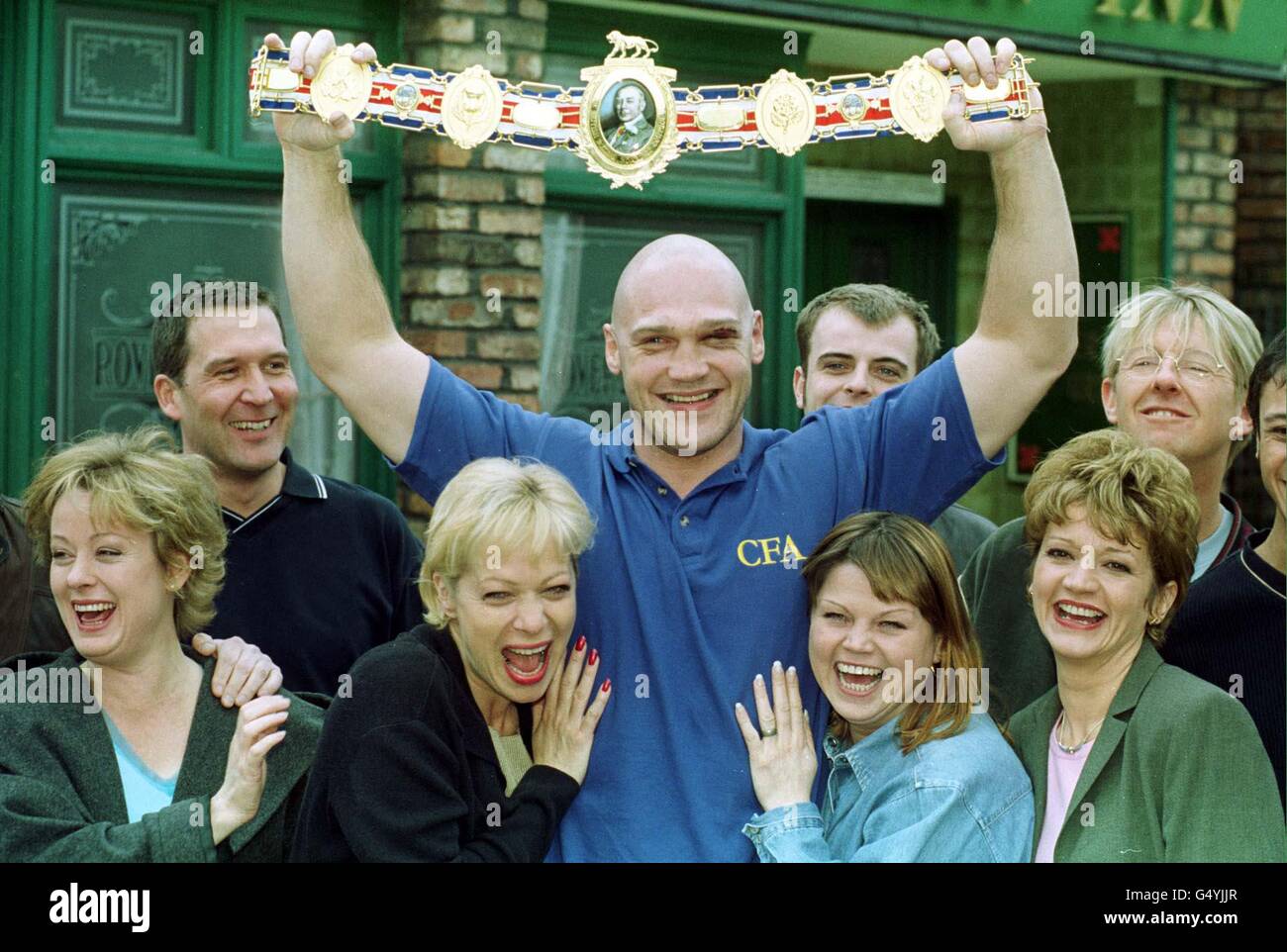 New British heavyweight boxing champion Mike Holden celebrates his win ...