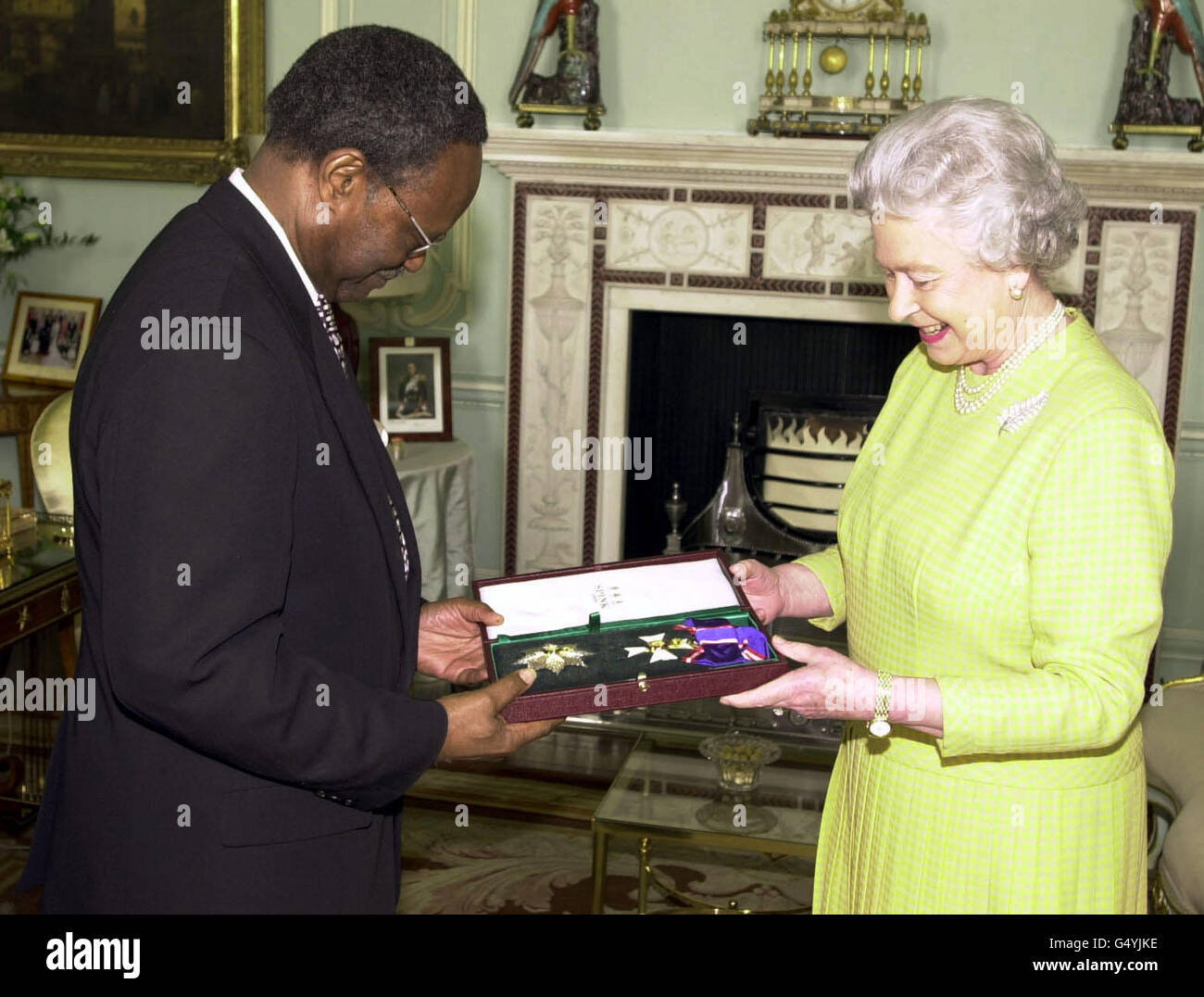 The Queen bestows on the Commonwealth Secretary-General, Chief Emeka ...