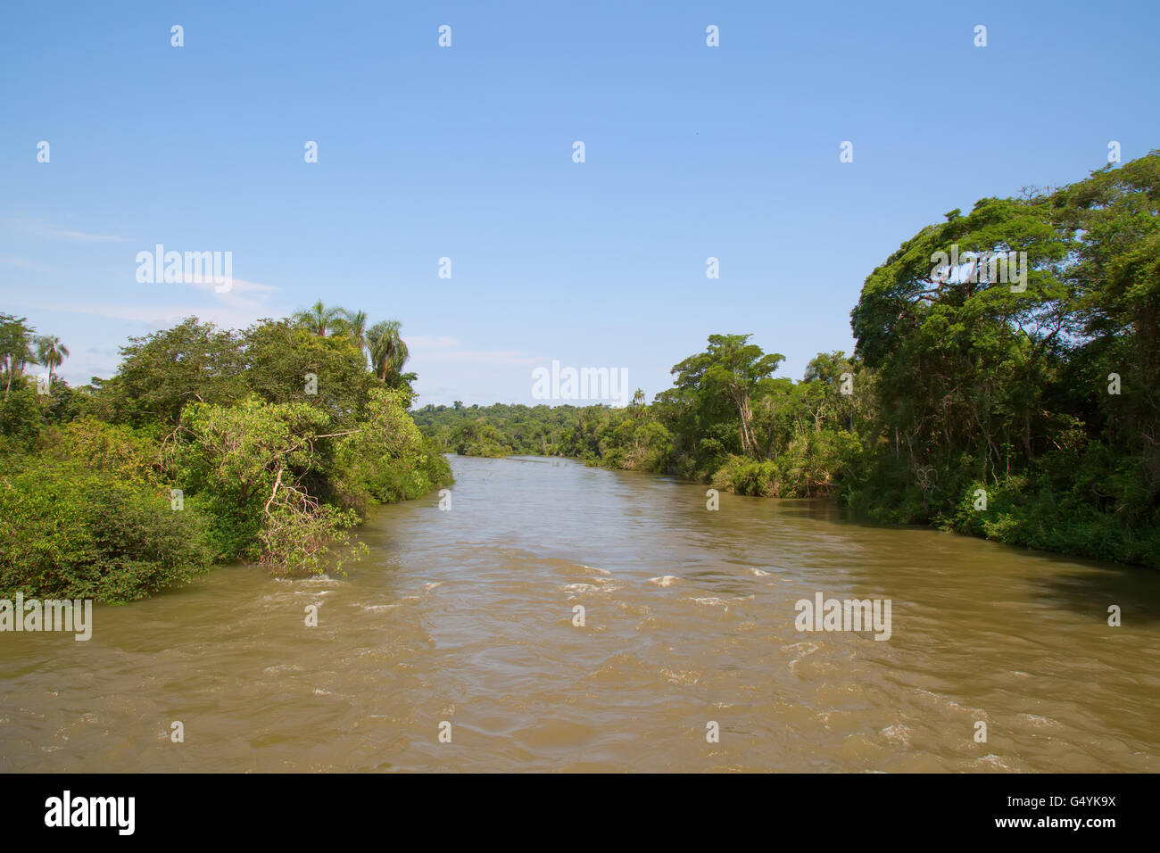 Parana river the border between Argentina and Brazil Stock Photo - Alamy