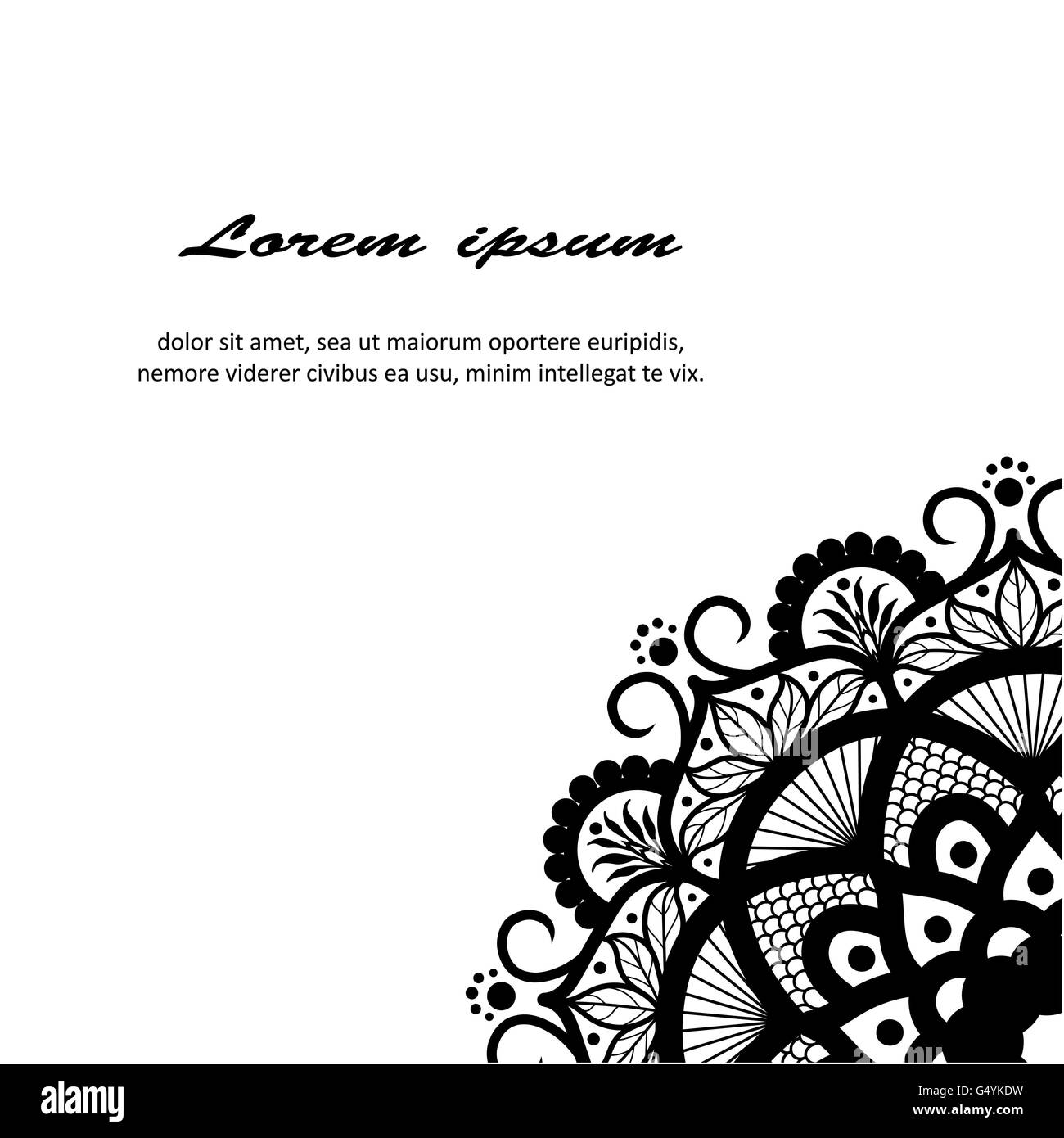 Vector Beautiful Deco Mandala Stock Vector Image & Art - Alamy
