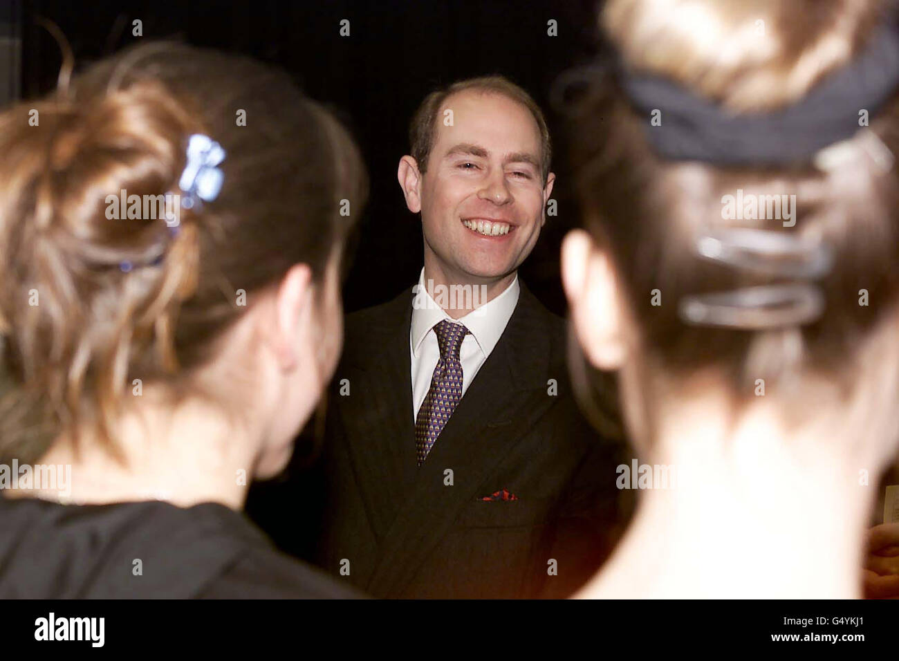 The Earl of Wessex smiles during a visit to The Sixth Form College in ...