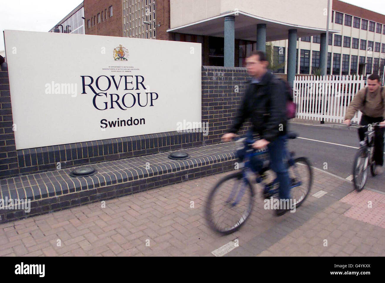 Rover workers at the panel pressing plant in Swindon. Employees have ...