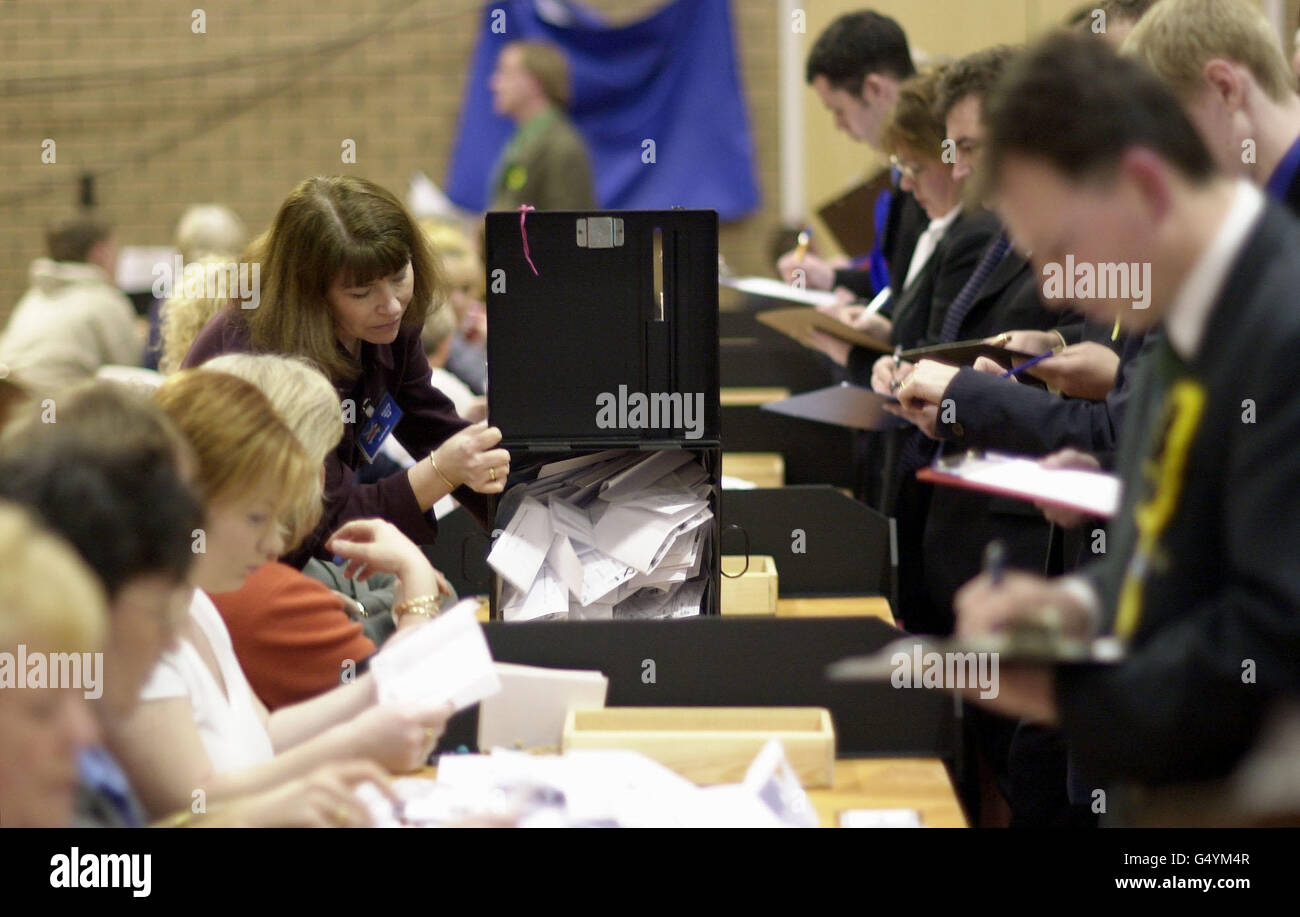Counting starts at the Citadel Leisure Centre in Ayr for the Ayr by ...