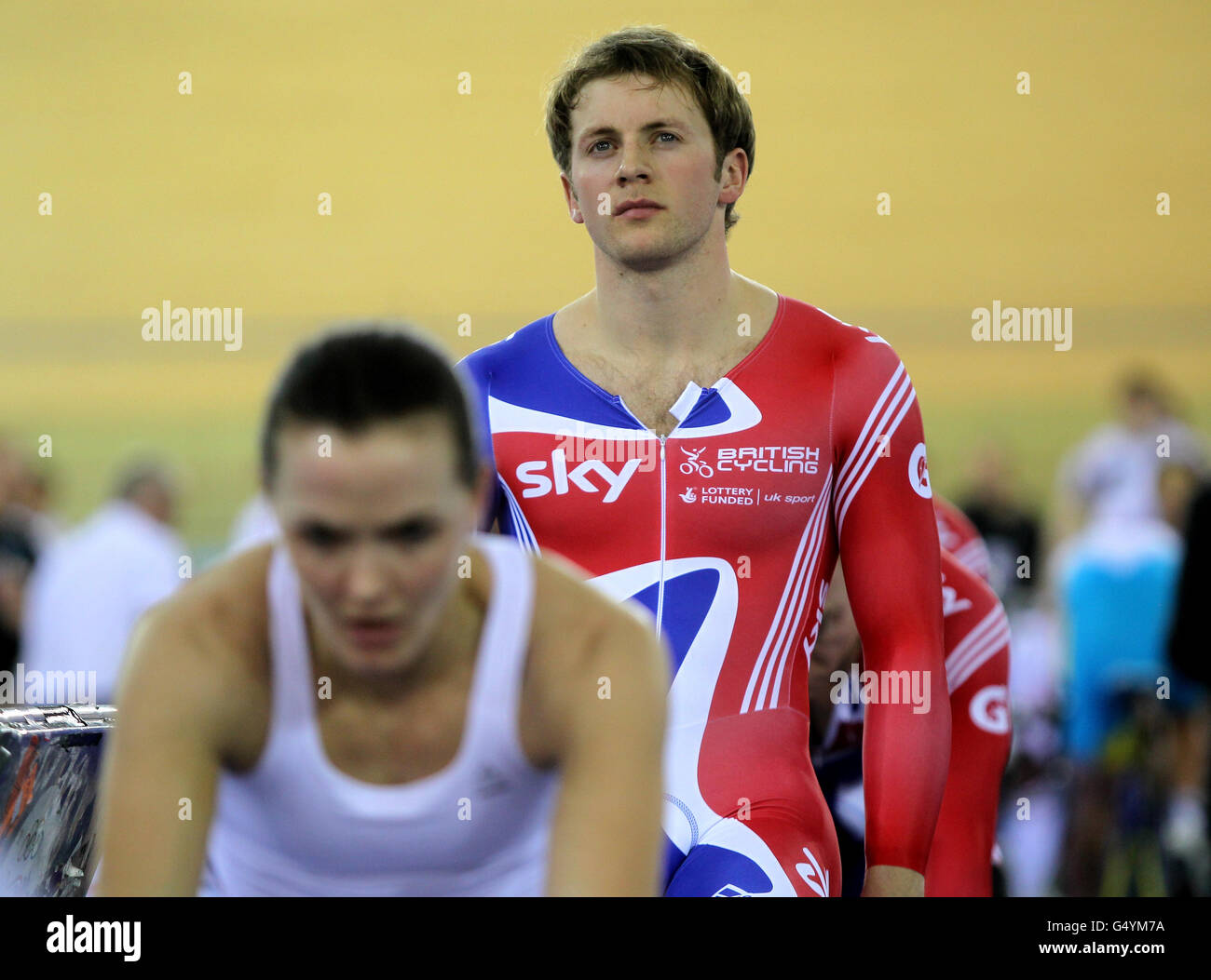 Great Britain's Jason Kenny prepares for the Men's Team Sprint Bronze ...