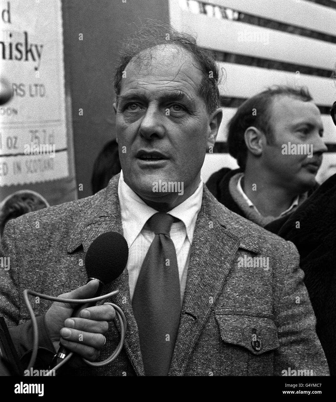 Derek Robinson, a Communist, at Longbridge, Birmingham, for a ...