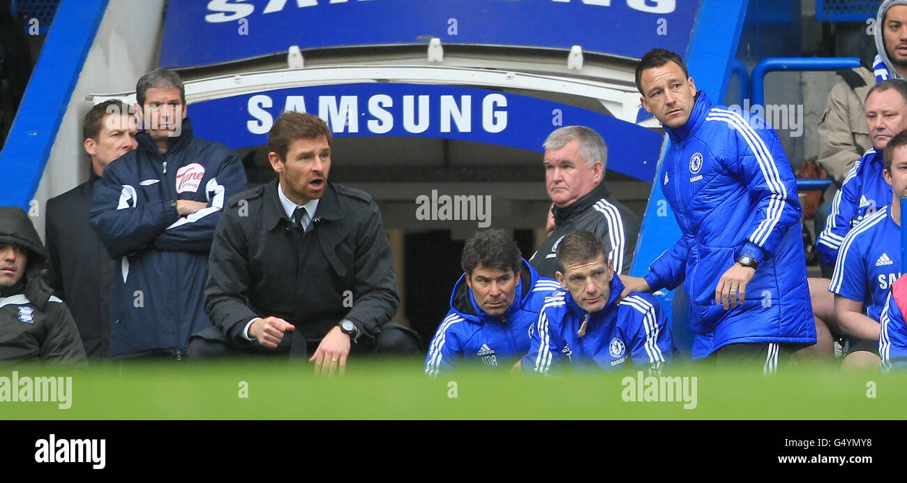 Chelsea manager Andre Villas-Boas gestures in frustration (left) on the ...