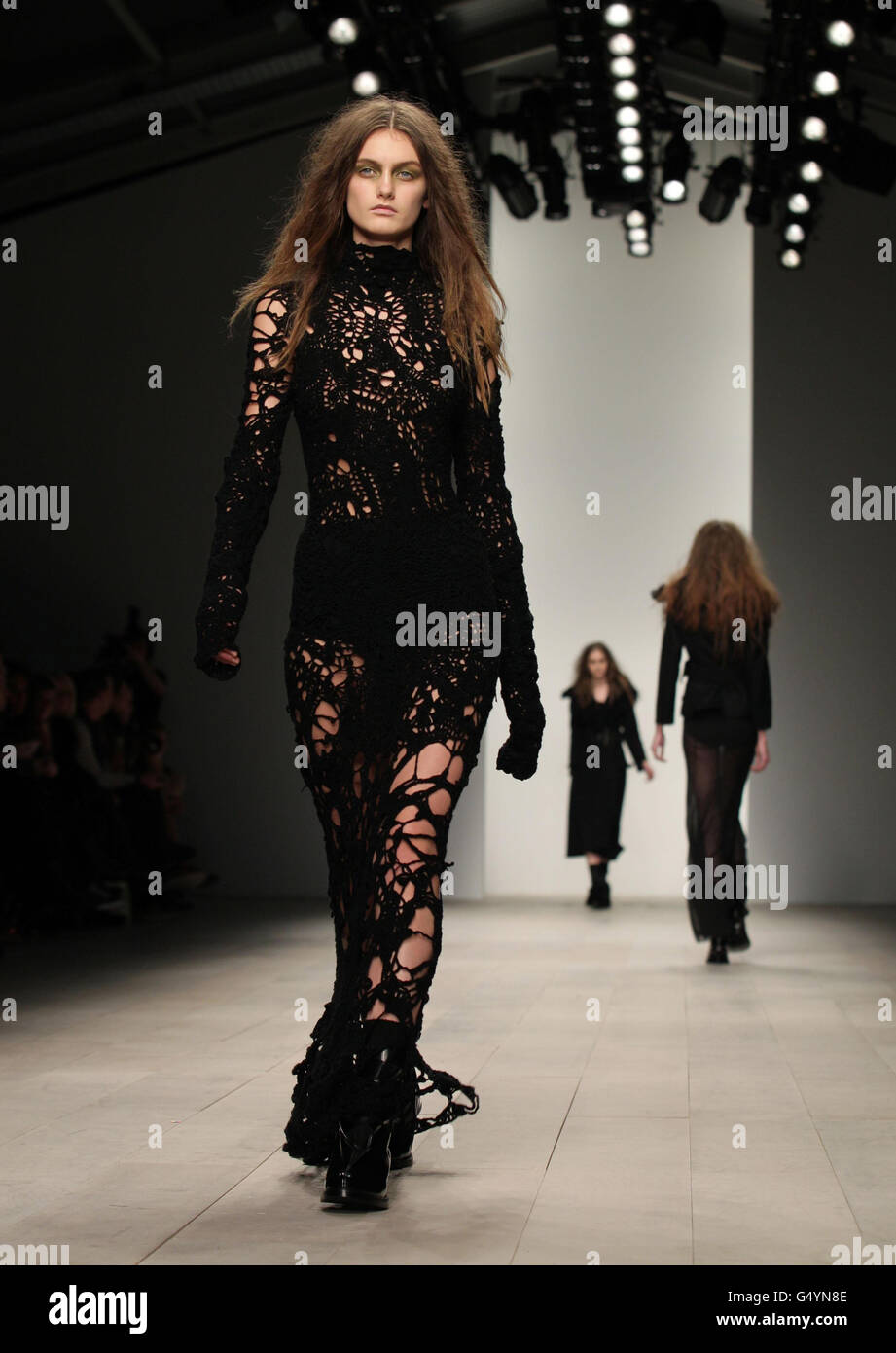 Models on the catwalk at the John Rocha catwalk show at the Courtyard ...