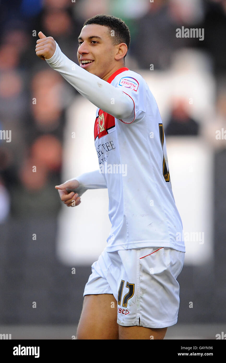 Milton keynes dons daniel powell hi-res stock photography and images ...