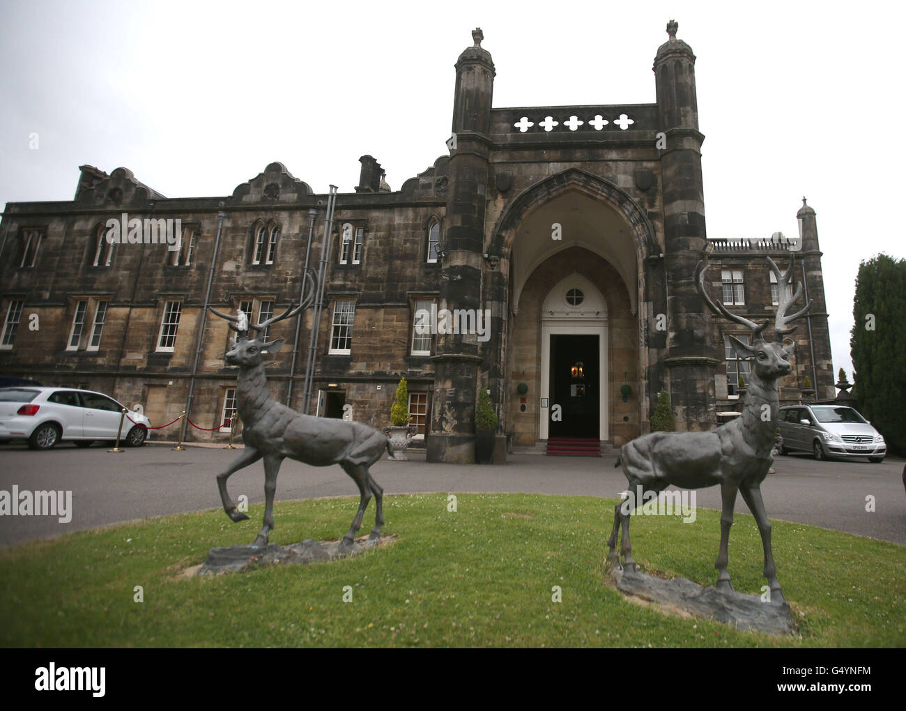 The Mar Hall resort in Renfrewshire, before the wedding of actor Martin ...