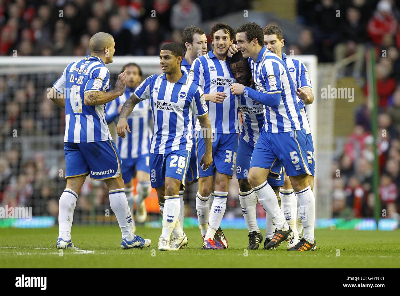 Liverpool brighton goal anfield hi-res stock photography and images - Alamy
