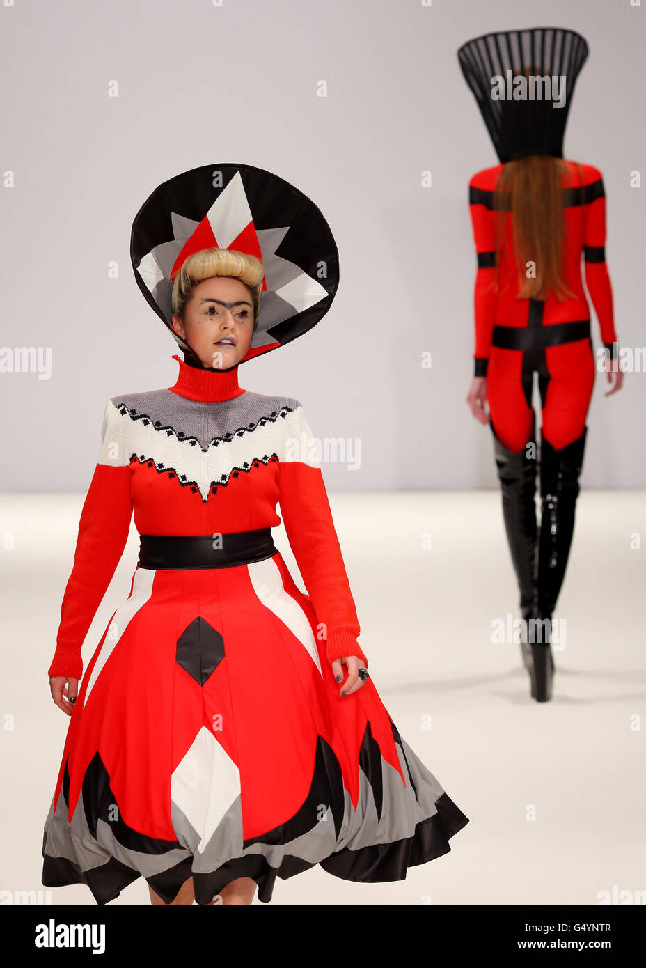 Jaime Winstone on the catwalk during the Pam Hogg London Fashion Week ...