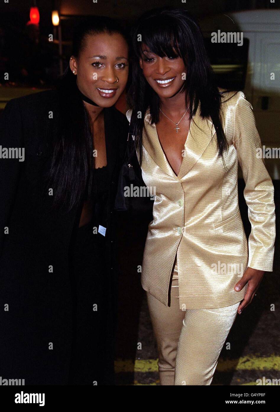 Singing sisters Esther (L) and Vernie Bennett, from the RnB girl band ...