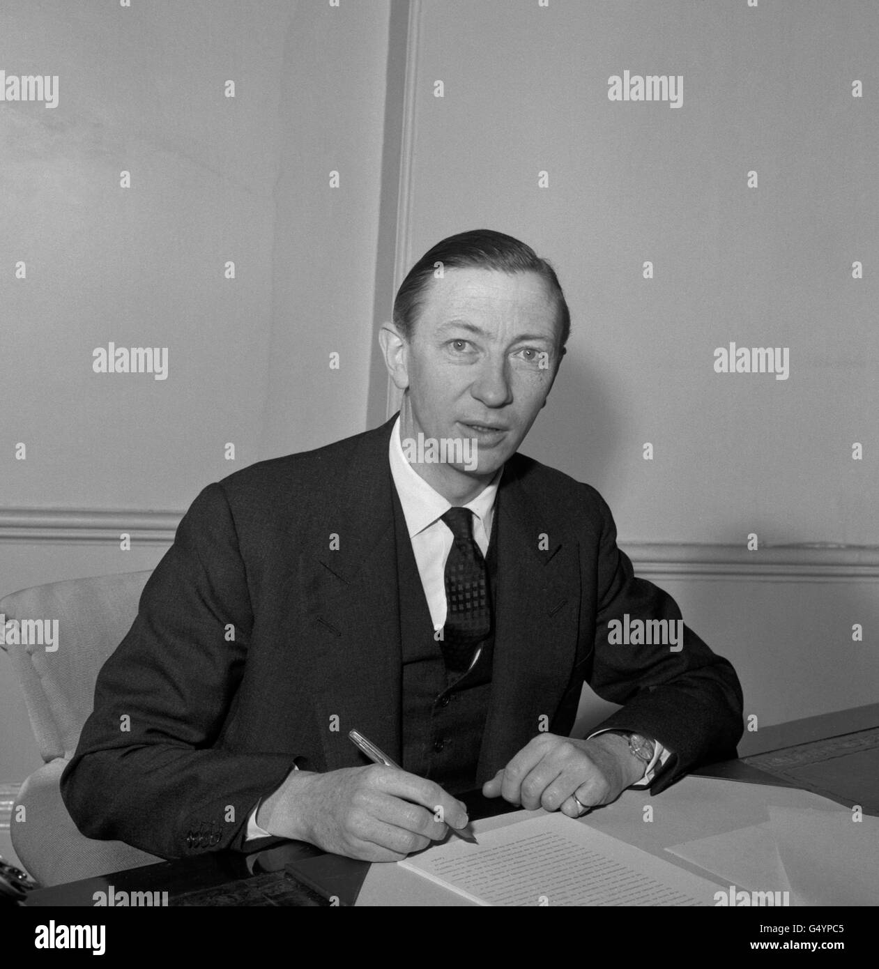 Robert Carr, who has succeeded Dennis Vosper as Secretary for the ...