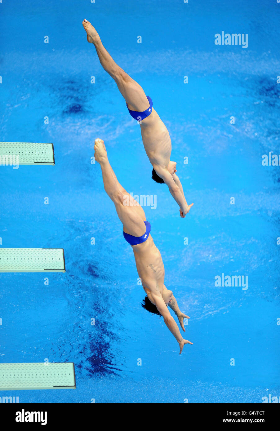 Canada's Alexandre Despatie and Reuben Daniel Ross in the Men's ...