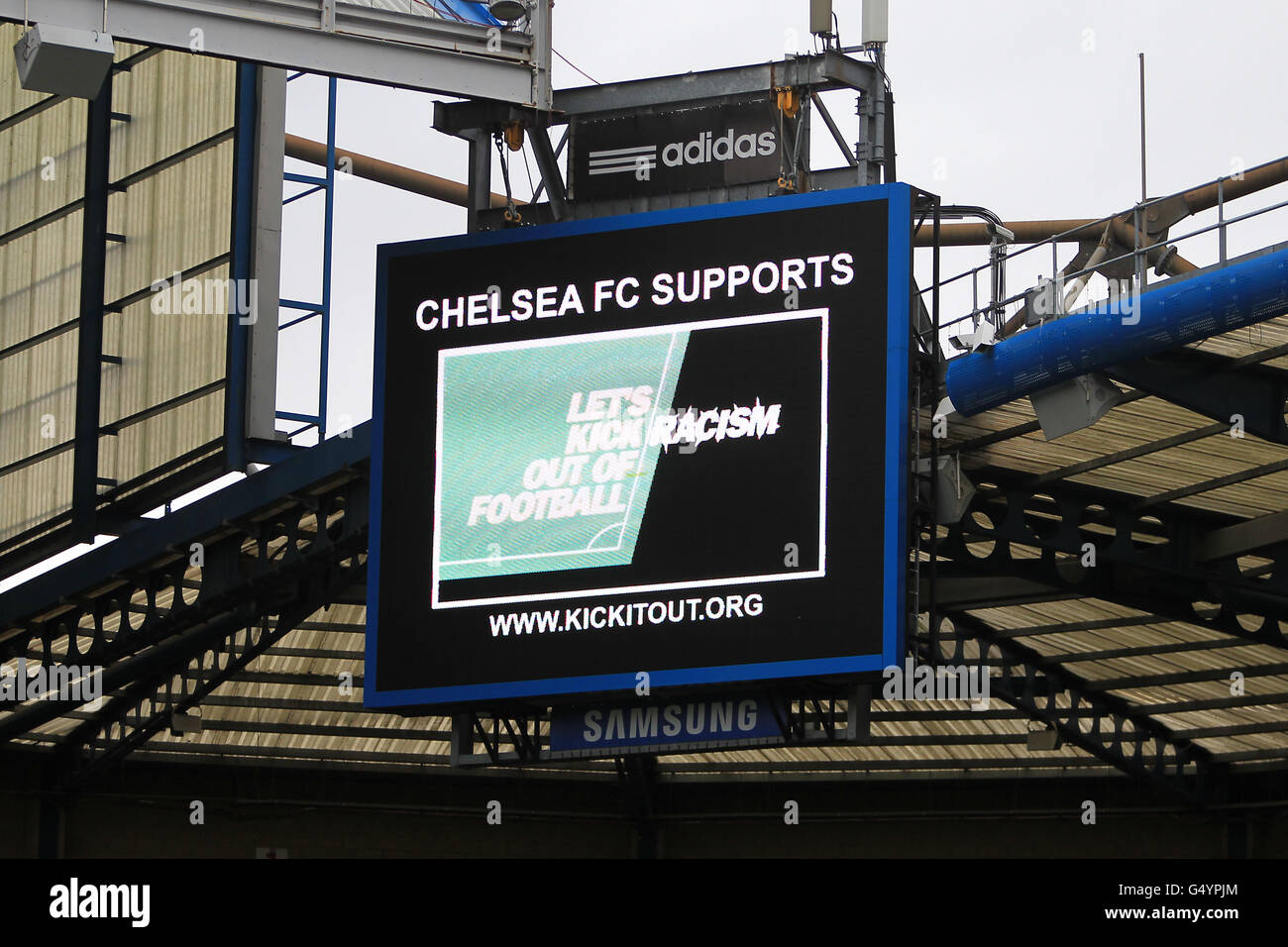 Lets kick racism out football hi-res stock photography and images - Alamy