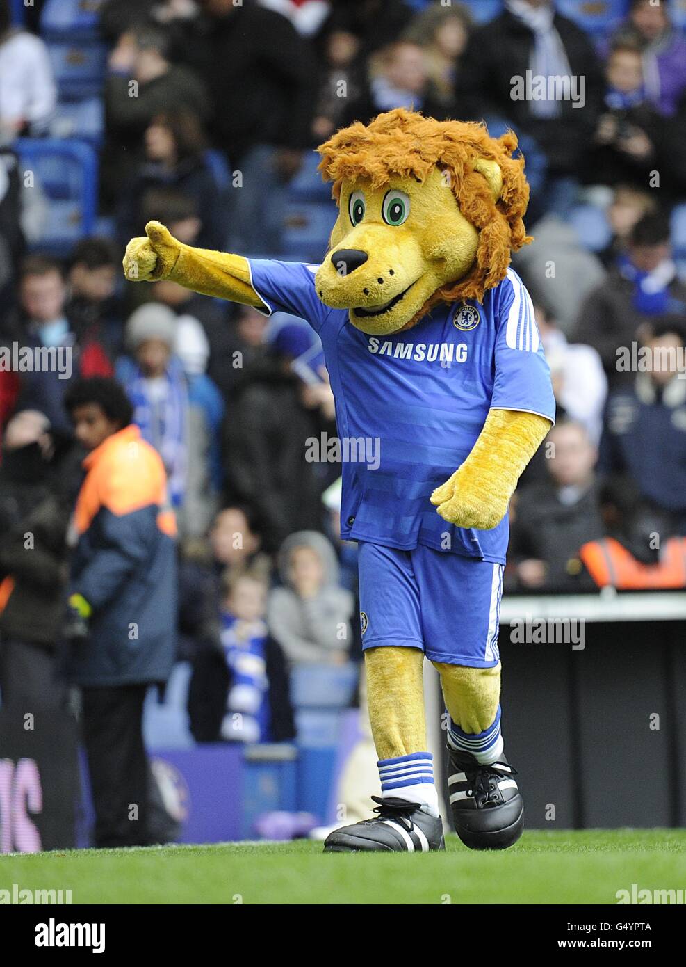 Chelsea mascot stamford lion hi-res stock photography and images - Alamy