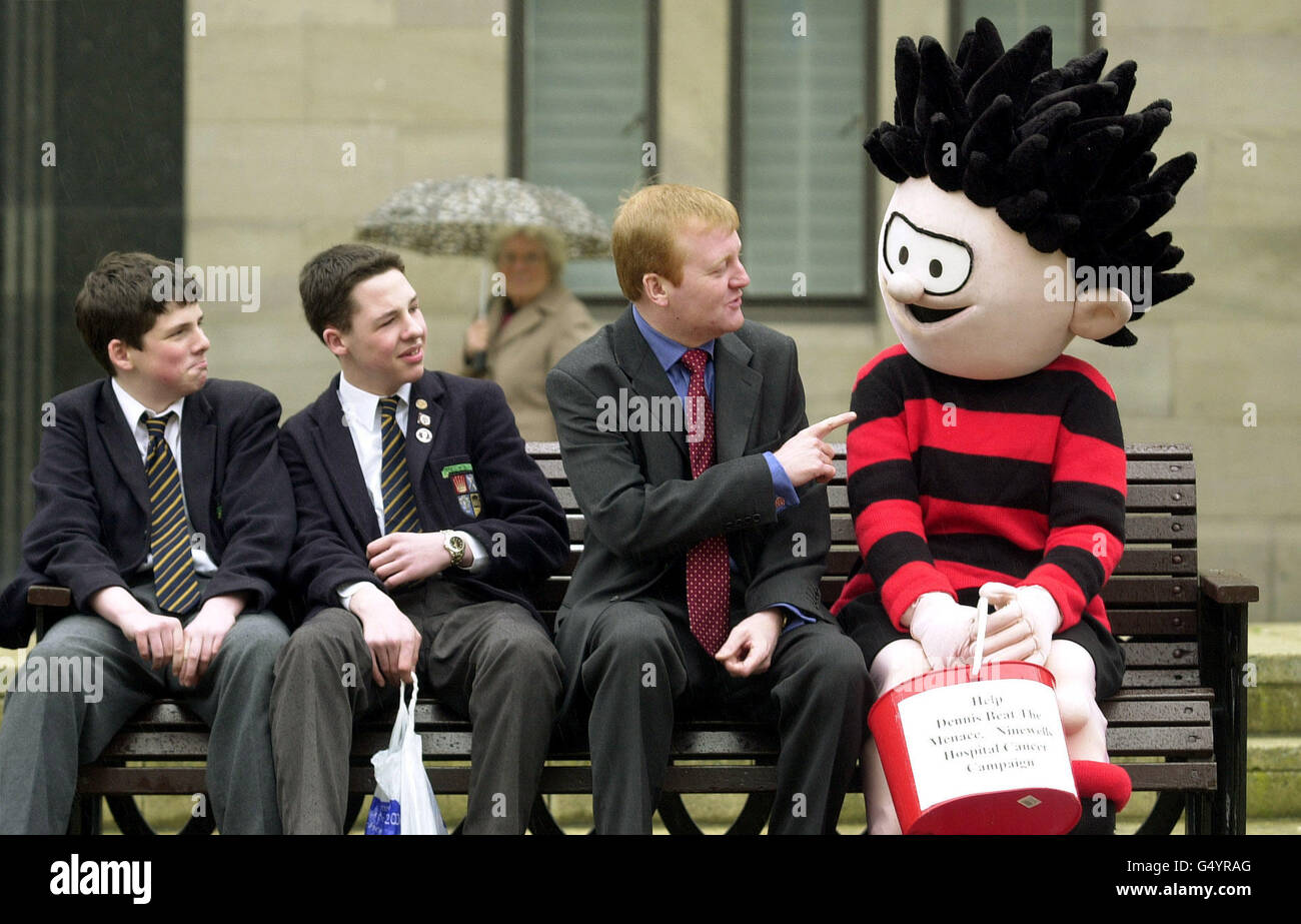 Schoolboys Neil Duffy (L) and Rory Baxter, both 14, from Dundee High ...