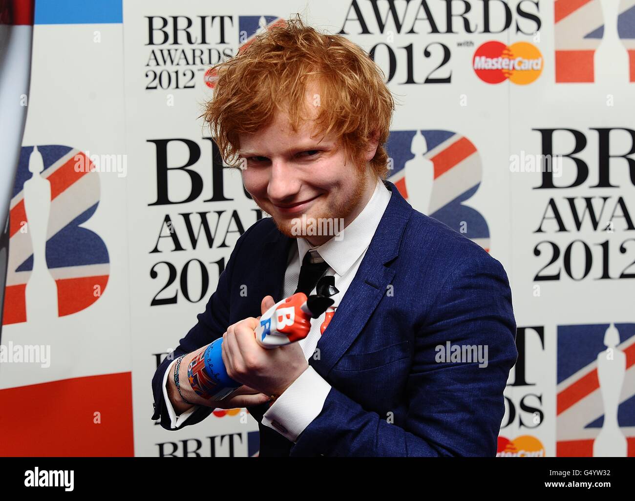 Brit Awards 2012 - Press Room - London Stock Photo - Alamy
