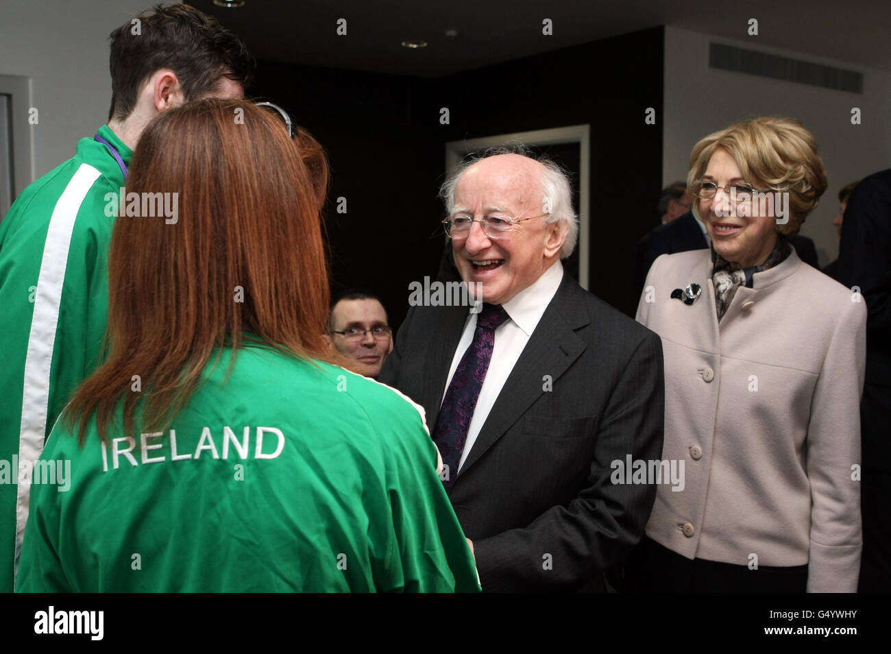 Higgins visits London Stock Photo - Alamy