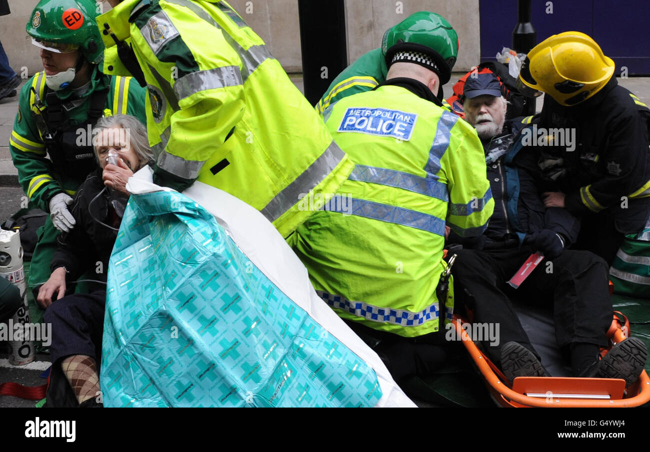 The emergency services take part in a London Olympics security exercise ...