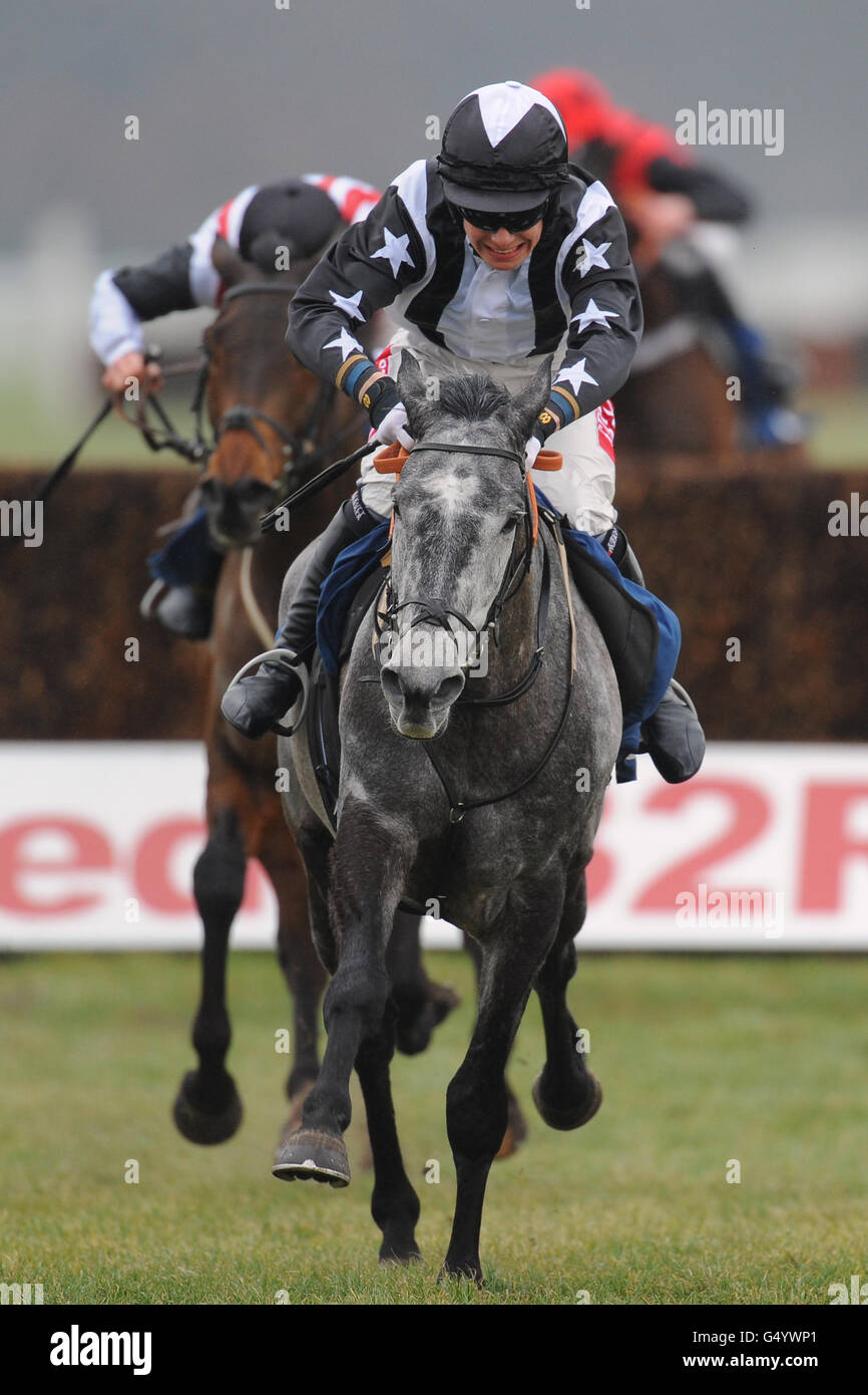 Horse racing national hunt raceday doncaster racecourse hi-res stock ...