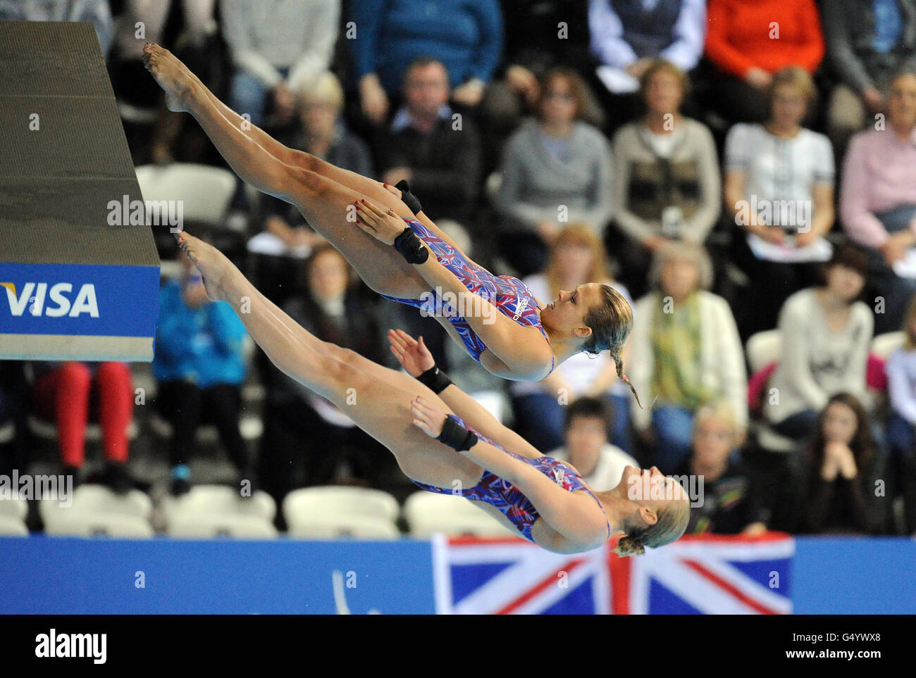 Great Britain's Sarah Barrow (nearside) and Tonia Couch in the Women's ...