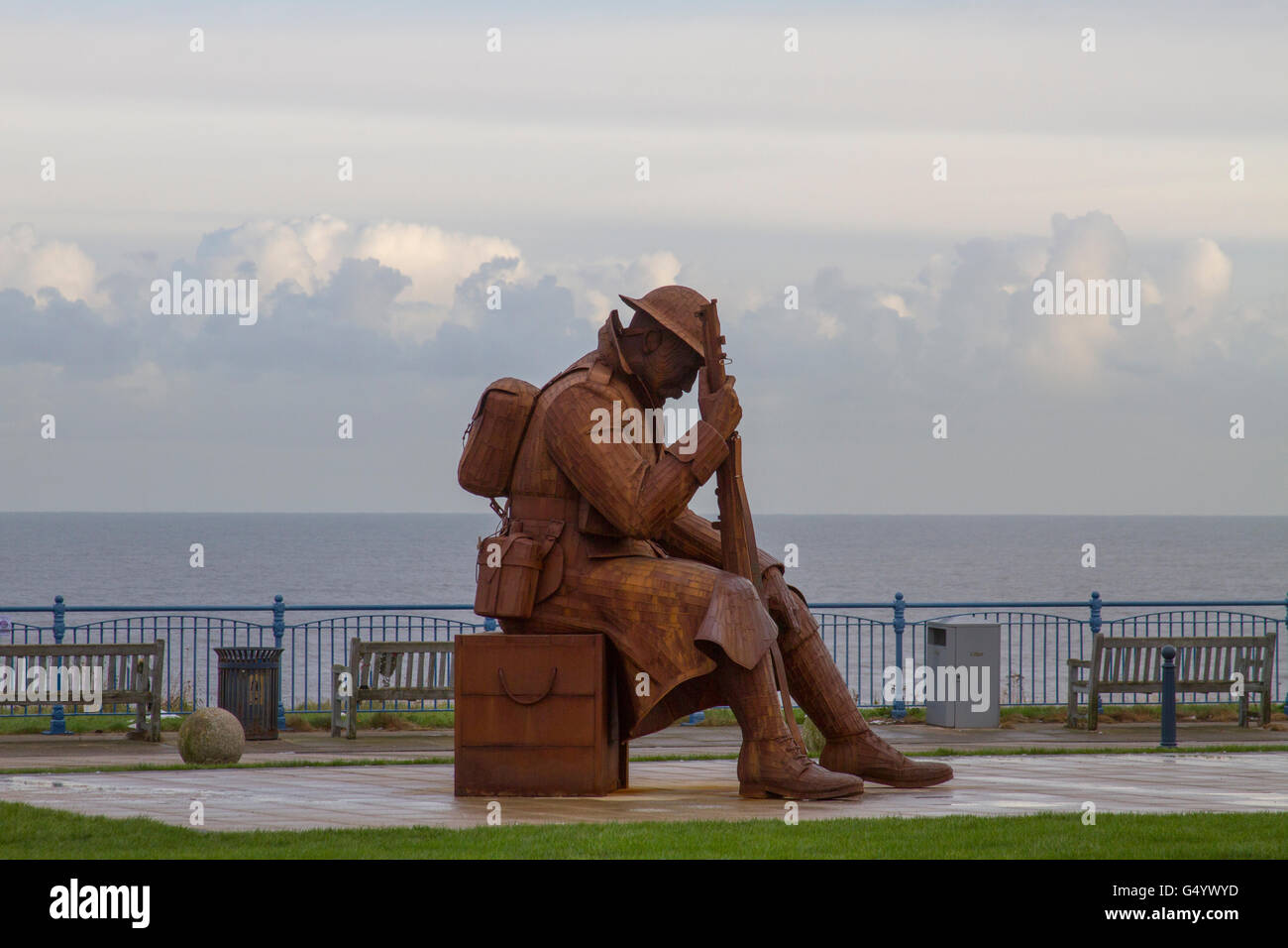 Tommy statue at Seaham Stock Photo - Alamy