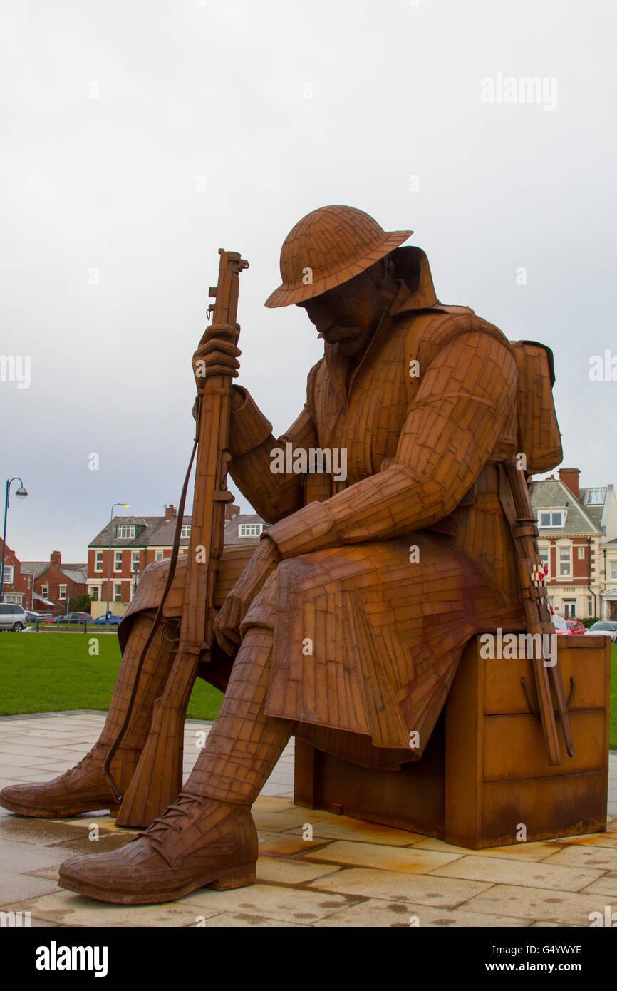 Tommy statue at Seaham Stock Photo - Alamy