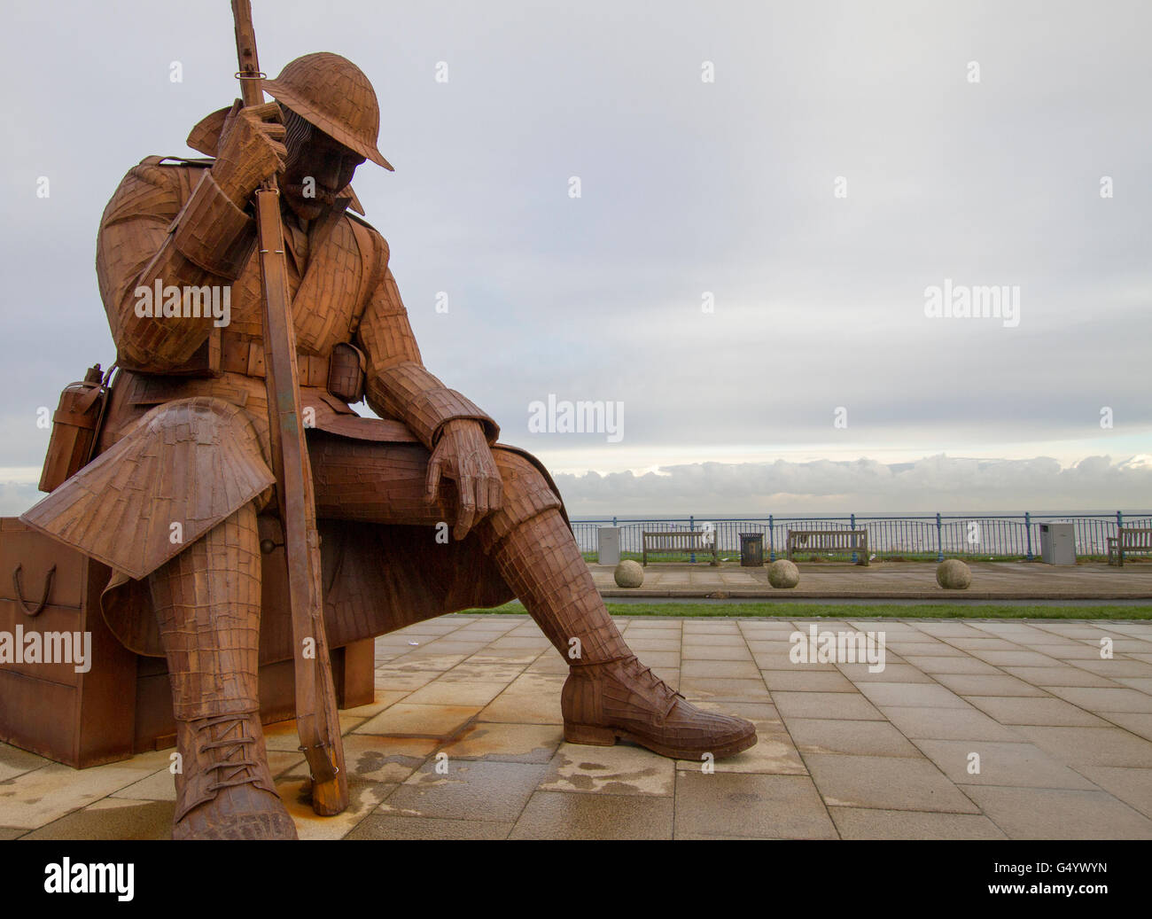 Tommy statue seaham hi-res stock photography and images - Alamy