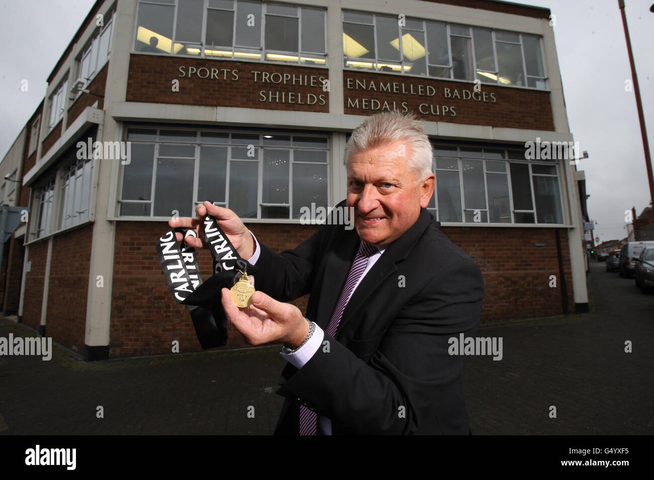 Soccer - Carling Cup Medals Factory Tour - Vaughtons Factory. Managing ...