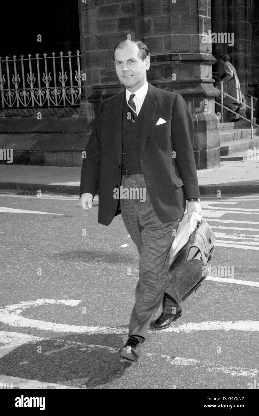 Emlyn Hooson,QC, who leads the defence of Ian Brady, one of the two ...