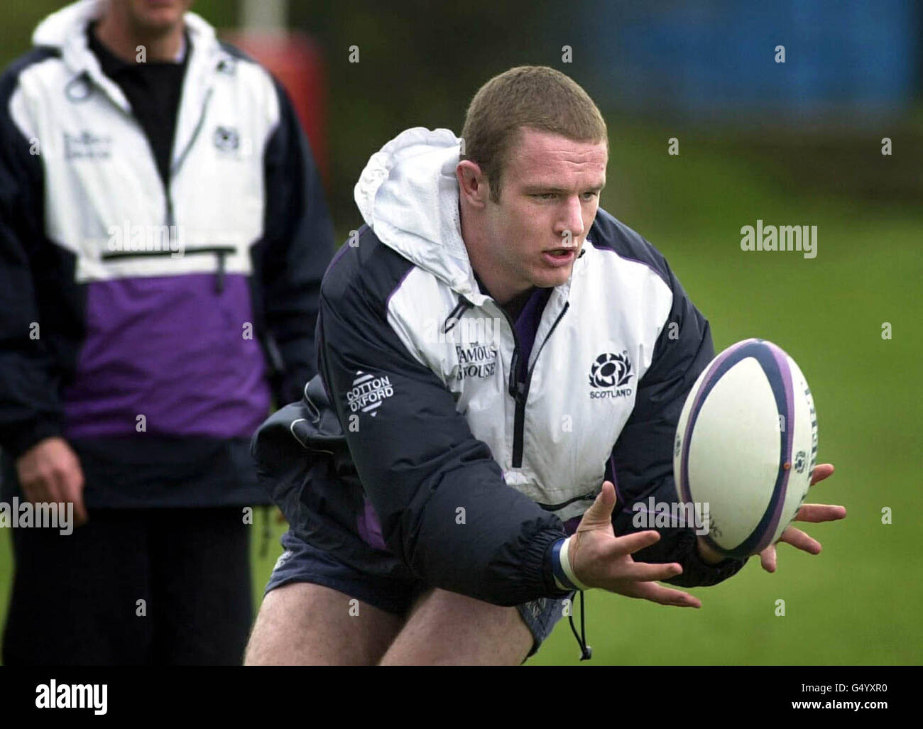Scotland's Jason White during a training session at Murrayfield ...