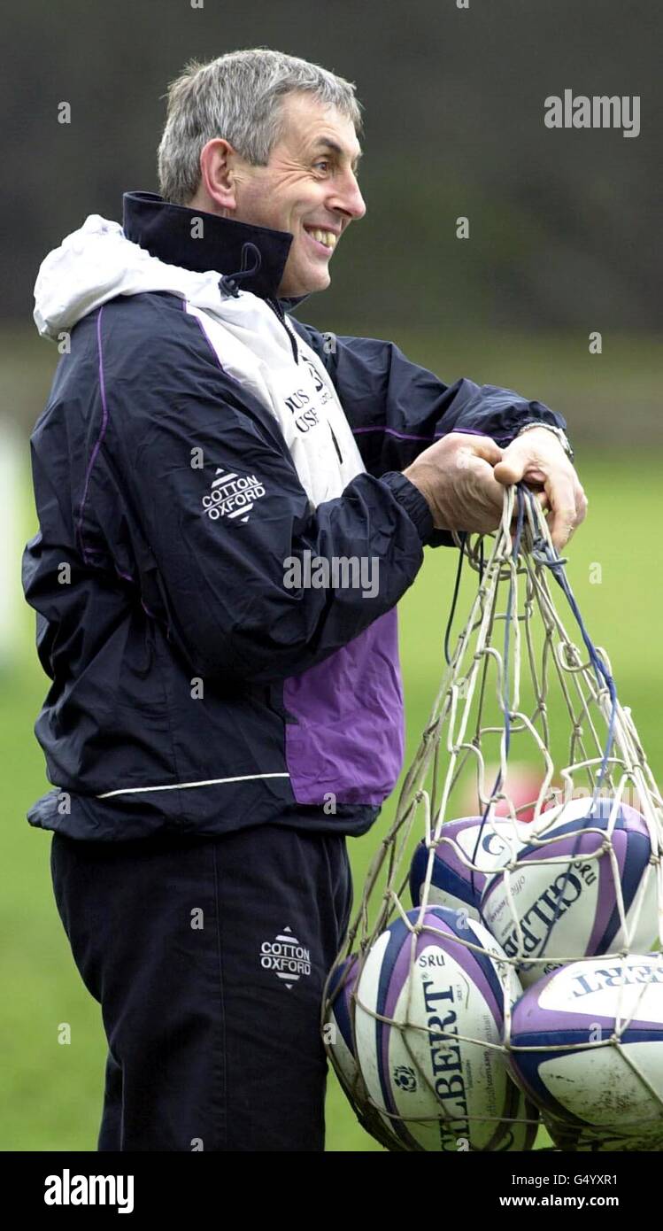 Scotland training McGeechan Stock Photo - Alamy