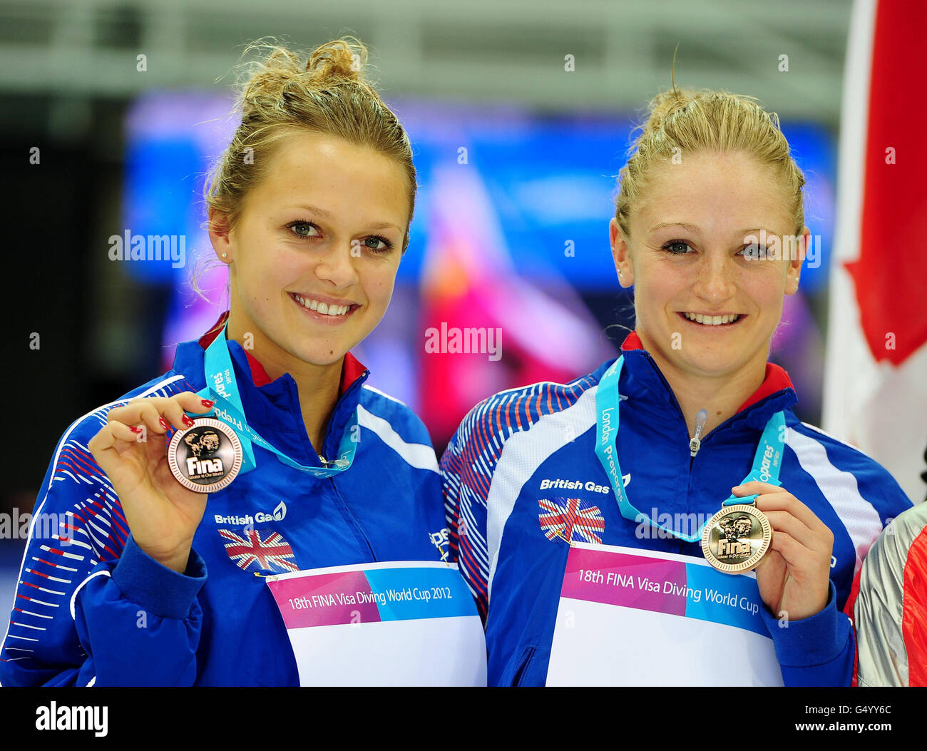 Great Britain's Tonia Couch (left) and Sarah Barrow celebrate with ...