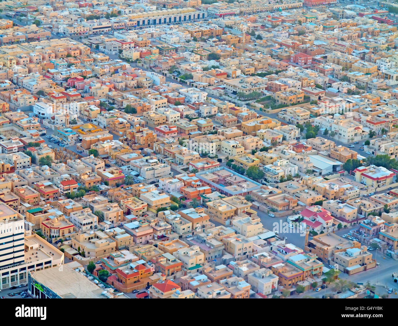 RIYADH - FEBRUARY 29: Aerial view of Riyadh downtown on February 29 ...