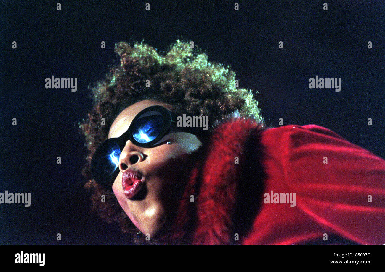 American soul / R&B singer Macy Gray performing on stage at Wembley ...