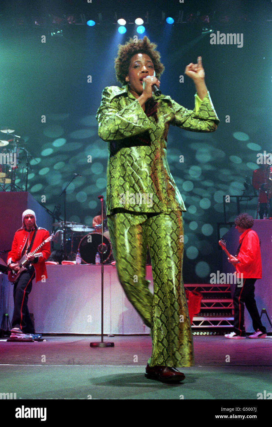 American soul / R&B singer Macy Gray performing on stage at Wembley ...