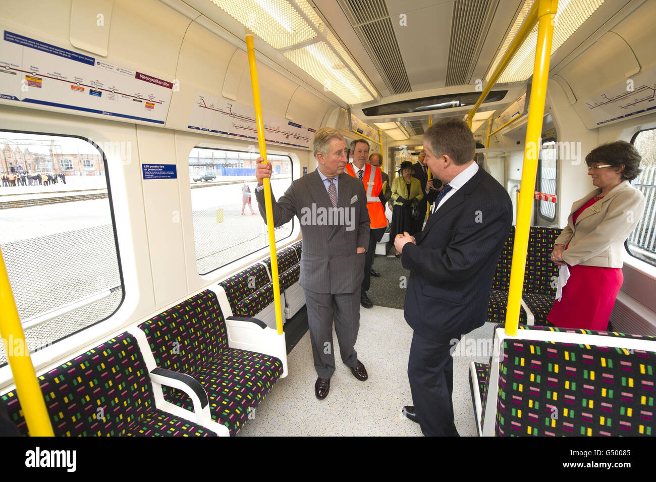 The Prince of Wales during a visit to Bombardier Transportation, where ...