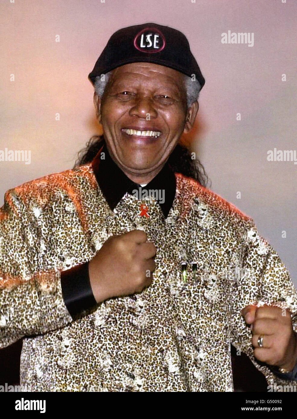 Mandela LSE lecture dancing Stock Photo - Alamy
