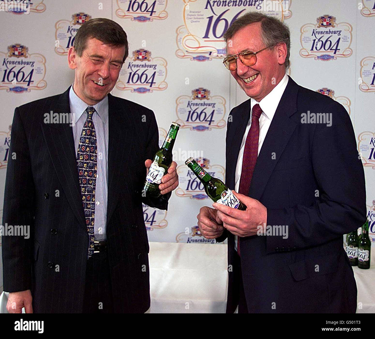 Finance Director of Scottish & Newcastle, Derek Wilkinson (left) and ...