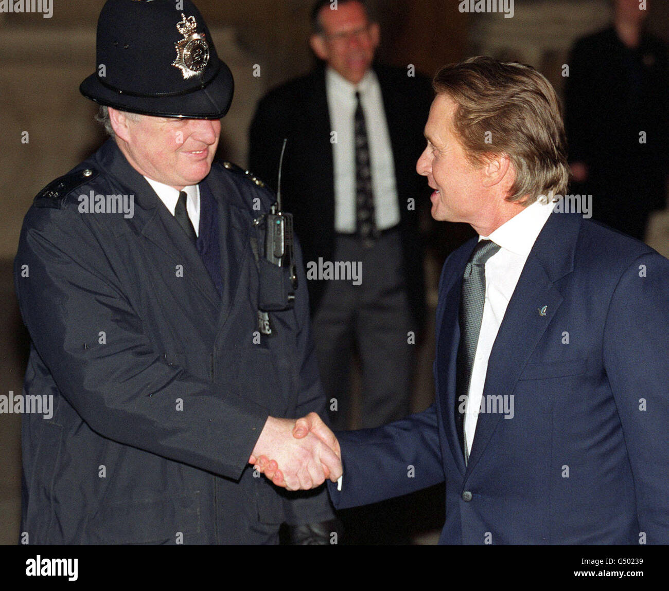 Douglas & police nuclear disarm Stock Photo - Alamy